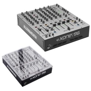 allen & heath xone:96 professional 6-channel analog dj mixer with xone:96 cover bundle