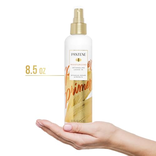 Pantene Conditioning Detangler Spray, Pro-V Repair & Protect, Nutrient Boost for Damaged Hair, Antioxidant Enriched, Leave-In Conditioner, Smooth & Shine, Sulfate-Free, 8.5 Fl Oz, 3 Pack