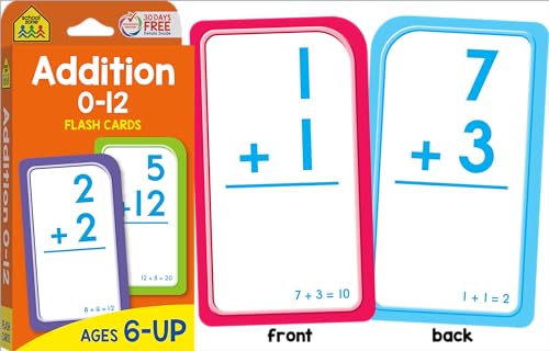 School Zone - Get Ready Flash Cards Addition & Subtraction 2 Pack - Ages 6 to 7, 1st Grade, 2nd Grade, Addition, Subtraction, Early Math, Problem-Solving, and More