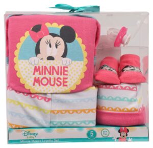 disney minnie mouse 5 piece layette set, 0-3 months, pink