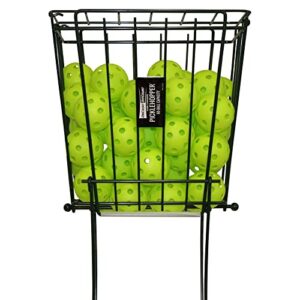 Oncourt Offcourt Picklehopper 60 - Pickleball Basket | Holds and Picks Up 60 Balls | EZ Glide Bar Provides Effortless Ball Pick-Up | No Tool Assembly | Picks Up All Types of Pickleballs