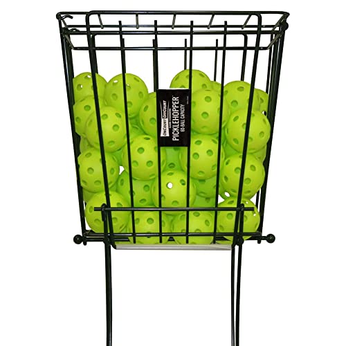 Oncourt Offcourt Picklehopper 60 - Pickleball Basket | Holds and Picks Up 60 Balls | EZ Glide Bar Provides Effortless Ball Pick-Up | No Tool Assembly | Picks Up All Types of Pickleballs