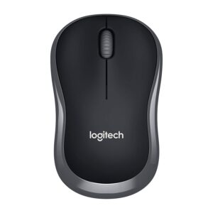 logitech k270 wireless keyboard and m185 wireless mouse combo — keyboard and mouse included, long battery life (black with mouse)