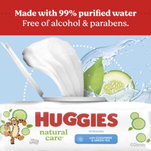 Huggies Natural Care Refreshing Baby Wipes, Scented, 1 Refill Pack (184 Wipes Total)