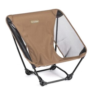 helinox ground chair ultralight, portable outdoor chair, coyote tan