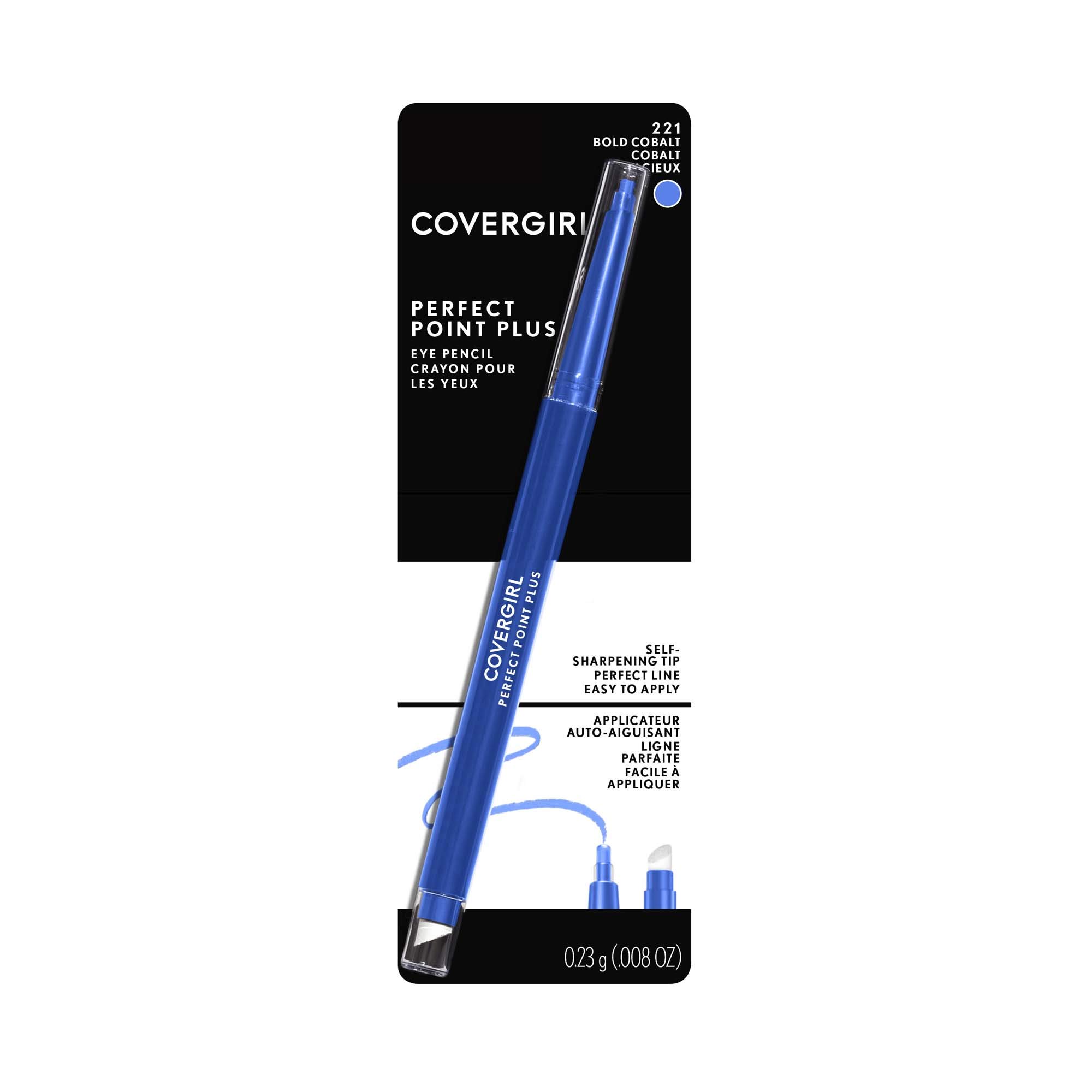 COVERGIRL Perfect Point Plus Eyeliner, Bold Cobalt, 0.008 Ounce, Pack of 2