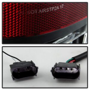 ACANII - For 2004-2008 Ford F150 LOBO Styleside Black Housing LED Tube Tail Lights Brake Lamps Driver & Passenger Side