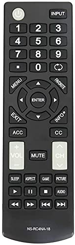 Xtrasaver Replacement Remote Control for Insignia LCD/LED TV Remote Control NS-RC4NA-18 for NS-22D420NA18 NS-32D220NA18 NS-32D311MX17 NS-32D311NA17 NS-40D420MX18 NS-40D420NA18 NS43D420NA18