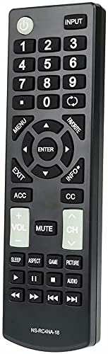 Xtrasaver Replacement Remote Control for Insignia LCD/LED TV Remote Control NS-RC4NA-18 for NS-22D420NA18 NS-32D220NA18 NS-32D311MX17 NS-32D311NA17 NS-40D420MX18 NS-40D420NA18 NS43D420NA18