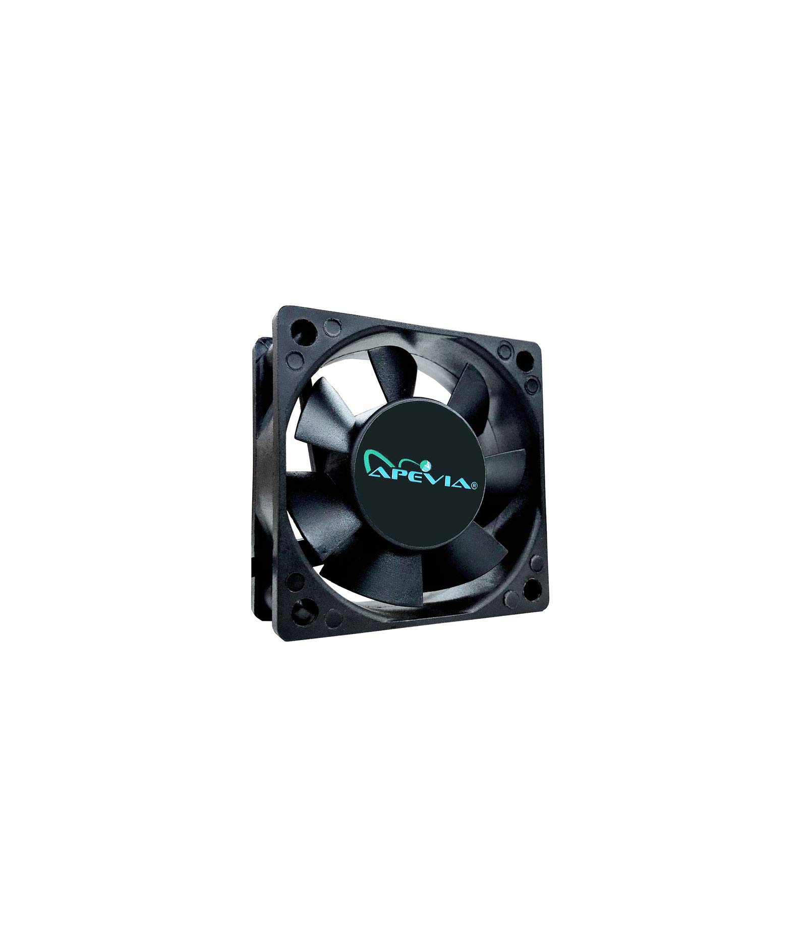 Apevia CF6025S-5 (5 Pk) 60mm x 60mm x 25mm Black Case Fan W/4PIN Molex + 3PIN Motherboard Adapter