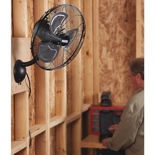 Ironton Oscillating Wall-Mount Garage Fan - 14in., 2200 CFM