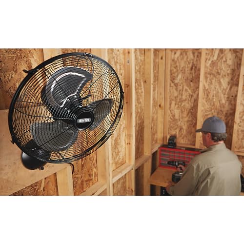 Ironton Oscillating Wall-Mount Garage Fan - 14in., 2200 CFM