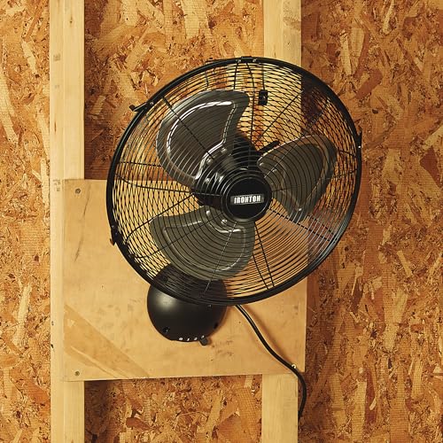 Ironton Oscillating Wall-Mount Garage Fan - 14in., 2200 CFM