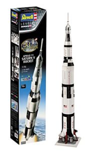 revell 03704 apollo 11 saturn v rocket model kit, white