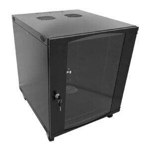 raising electronics 12u it network server wall mount cabinet 600mm deep door lock