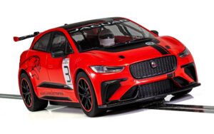 scalextric jaguar i-pace red #3 1:32 slot race car c4042