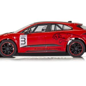 Scalextric Jaguar I-Pace Red #3 1:32 Slot Race Car C4042