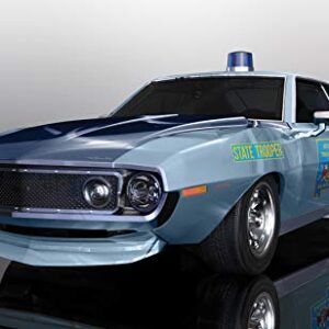 Scalextric AMC Javelin Alabama State Trooper 1:32 Police Slot Race Car with Working Siren C4058, Blue