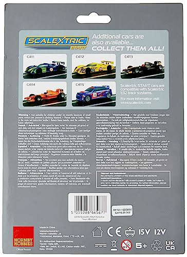 Scalextric Start Rally Style Car Team Modified 1:32 Slot Race Car C4116 Blue