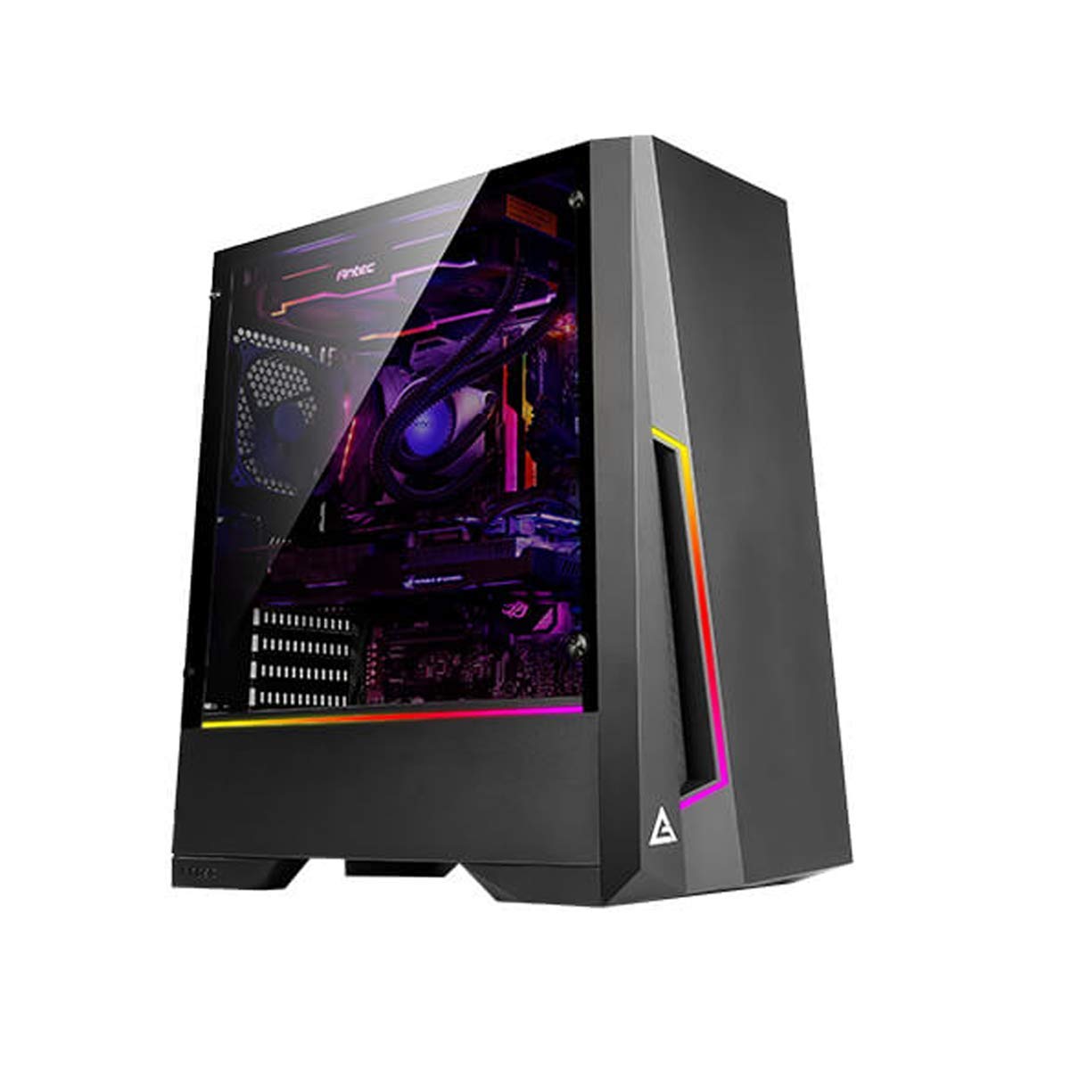 Antec Dark Phantom DP501 ATX Mid Tower Gaming Case/ARGB Motherboard Sync/Tempered Glass