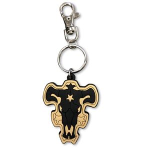 black clover key chain - black bulls emblem