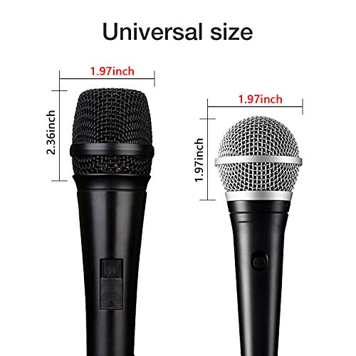 Moukey Microphone Mic Covers Foam Handheld Mic Windscreen, Black Top Grade 6 Pack For SM58, E835