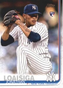 2019 topps baseball #243 jonathan loaisiga new york yankees