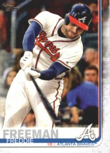 2019 topps baseball #183 freddie freeman atlanta braves