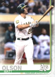 2019 topps baseball #289 matt olson oakland athletics