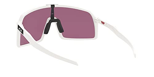 Oakley Men's Oo9406 Sutro Rectangular Sunglasses, Matte White/Prizm Road, 37 mm