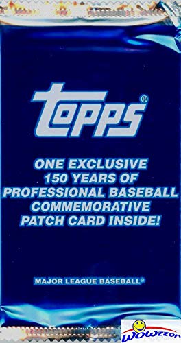 2019 Topps Series 1 MLB Baseball EXCLUSIVE Factory Sealed Retail Box with 98 Cards & SPECIAL MLB 150th Anniversary Commemorative PATCH! Loaded with Rookies & Inserts! Look for Autos & Relics! WOWZZER!