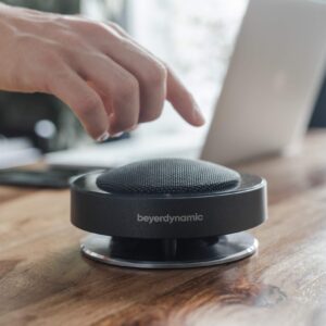 beyerdynamic PHONUM Bluetooth/USB Speakerphone - Beamforming Mics with 360° Voice-Tracking, Active Noise Cancelling, Compatible w/All Leading Platforms and Hardware Including Zoom, 12 Hour Battery