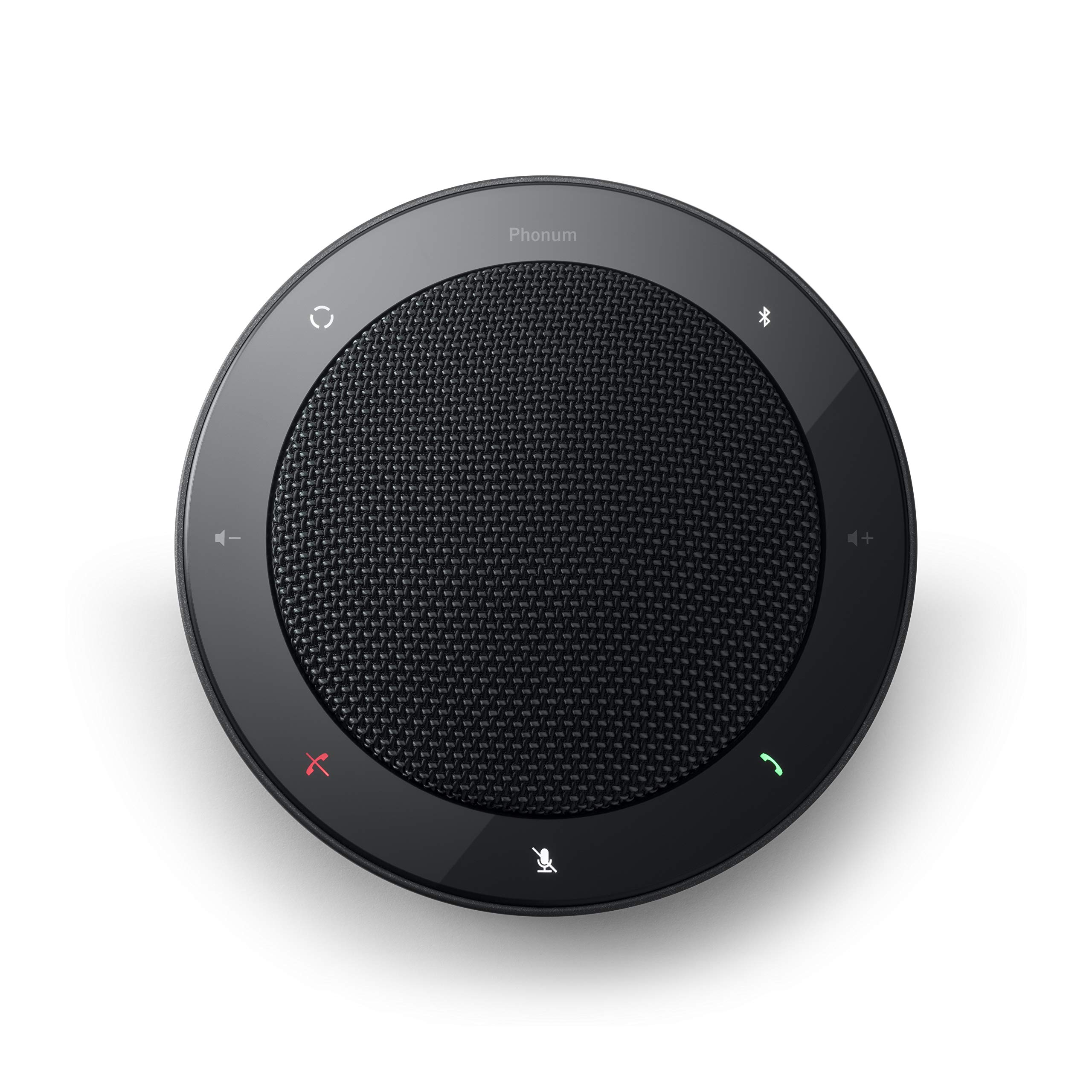 beyerdynamic PHONUM Bluetooth/USB Speakerphone - Beamforming Mics with 360° Voice-Tracking, Active Noise Cancelling, Compatible w/All Leading Platforms and Hardware Including Zoom, 12 Hour Battery