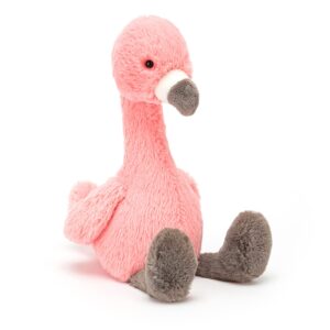 jellycat bashful flamingo stuffed animal, medium, 12 inches