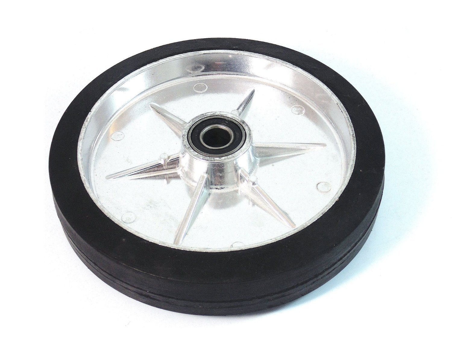 (1 Pc) Troy Safety WAW8 8" x 1 5/8" Aluminum Flat Free Wheel for Hand Trucks