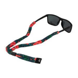 ukes premium sunglass strap - durable & soft glasses strap designed with cotton material - secure fit for your glasses and eyewear. (the alohas)