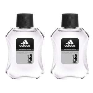 adidas dynamic pulse aftershave for men, 3.3 ounce, 2 piece set