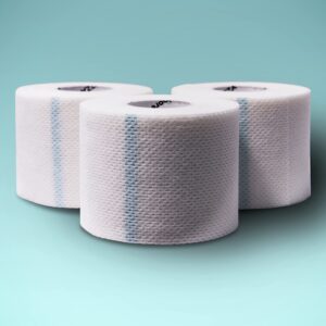 areza medical surgical tape three rolls porous skin soft fabric cloth adhesive tape 2" x 10 yards