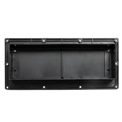 RecPro RV Range Vent Exterior Cover with Locking Damper | Black