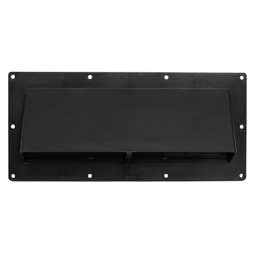 RecPro RV Range Vent Exterior Cover with Locking Damper | Black