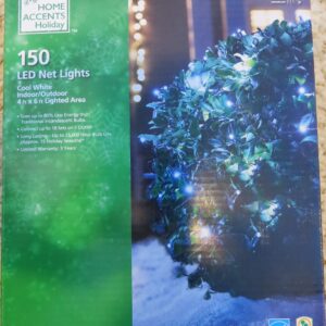 Home Accents Holiday - 150 Cool White LED Net Lights - 4ft x6ft