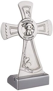 precious moments baptism cross, cream/white