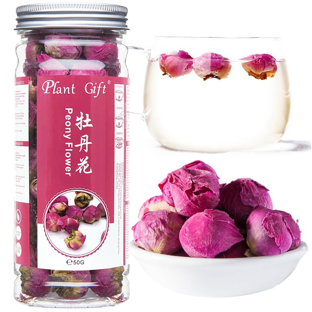 Plant Gift Peony Ball (Paeonia lactiflora) Pink Fragrance Ball Natural Dried Peony Flowers, Herbs Accessories Decorations, Chinese Peony Tea, Peonies Tea 50G/1.76oz