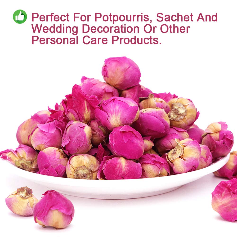 Plant Gift Peony Ball (Paeonia lactiflora) Pink Fragrance Ball Natural Dried Peony Flowers, Herbs Accessories Decorations, Chinese Peony Tea, Peonies Tea 50G/1.76oz