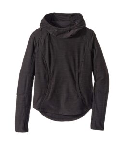 obermeyer girls cora flc hoodie, black, large