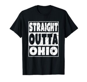 straight outta ohio funny gift idea t-shirt