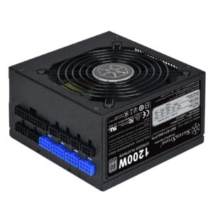 SilverStone Technology 1200 Watt Fully Modular 80 Plus Platinum Power Supply in Ultra Compact 140MM in Depth ST1200-PTS