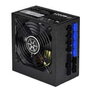 SilverStone Technology 1200 Watt Fully Modular 80 Plus Platinum Power Supply in Ultra Compact 140MM in Depth ST1200-PTS