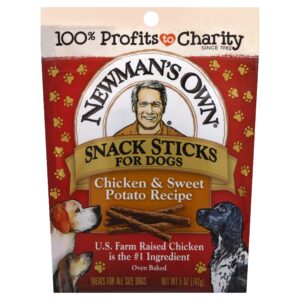 newman's own snack sticks for dogs, 5-oz. (pack of 8), chicken & sweet potato