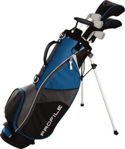 wilson profile jgi junior complete golf set - large, blue, right hand